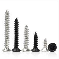 China GB846 Cross Recessed Countersunk Head Tapping Screws Stainless Steel ST2.2 to ST9.5 for sale
