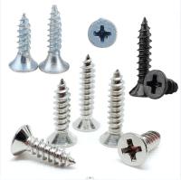 China GB846 Cross Recessed Countersunk Head Tapping Screws Stainless Steel ST2.2 to ST9.5 for sale