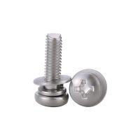 China Cross Recessed Pan Head Screws with Integrated Washers M2-M6 Stainless Steel for sale