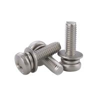 China Cross Recessed Pan Head Screws with Integrated Washers M2-M6 Stainless Steel for sale