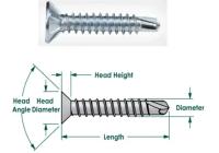 China CSK Head Cross Slot Self Drilling Screws for sale