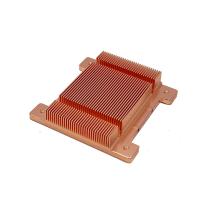 China High -precise processing CNC machine parts for copper brass material water cooled heatsink parts for sale
