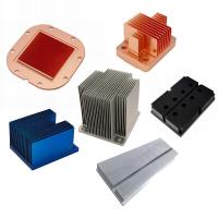 China High -precise processing CNC machine parts for copper brass material water cooled heatsink parts for sale