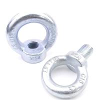 China DIN580 Lifting Eye Bolt Carbon Steel 1.2T Capacity M12 Thread Industrial Rigging Hardware for sale