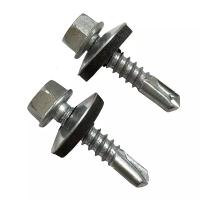 China DIN7504K Hex Head Self Drilling Screws with EPDM Washer ST4.8 Length 10-300mm for sale