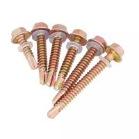 China DIN7504K Hex Head Self Drilling Screws with EPDM Washer ST4.8 Length 10-300mm for sale