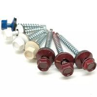 China DIN7504K Hex Head Self Drilling Screws with EPDM Washer ST4.8 Length 10-300mm for sale