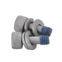 China Cylindrical head with hex anti-theft slot glue patched SEM screws for sale