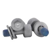 China Cylindrical head with hex anti-theft slot glue patched SEM screws for sale