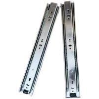 China Stainless Steel Undermount Drawer Slide 45mm Width 12mm Thickness Heavy Duty Soft Closing 10-24 inch for sale