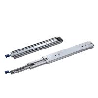 China Stainless Steel Undermount Drawer Slide 45mm Width 12mm Thickness Heavy Duty Soft Closing 10-24 inch for sale