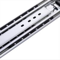 China Stainless Steel Undermount Drawer Slide 45mm Width 12mm Thickness Heavy Duty Soft Closing 10-24 inch for sale