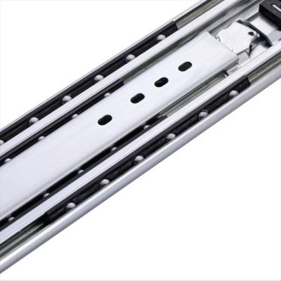 China Stainless Steel Undermount Drawer Slide 45mm Width 12mm Thickness Heavy Duty Soft Closing 10-24 inch for sale
