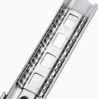 China Stainless Steel Drawer Slideway 45mm Width 35-45kg Load Capacity Three Knots Steel Ball Type for sale