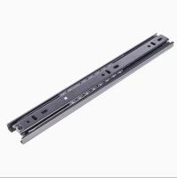 China Stainless Steel Drawer Slideway 45mm Width 35-45kg Load Capacity Three Knots Steel Ball Type for sale