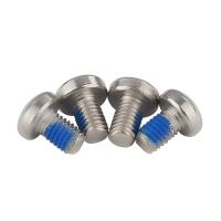 China Pan head Torx slot full threaded nylon glue patched machine screws for sale