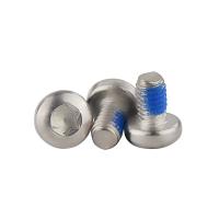 China Pan head Torx slot full threaded nylon glue patched machine screws for sale