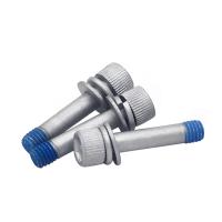 China Dacromet cylindrical head with anti-theft pin nylon patched stainless bolts for sale