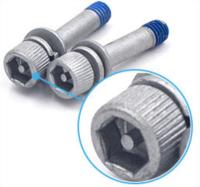 China Dacromet cylindrical head with anti-theft pin nylon patched stainless bolts for sale