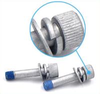 China Dacromet cylindrical head with anti-theft pin nylon patched stainless bolts for sale