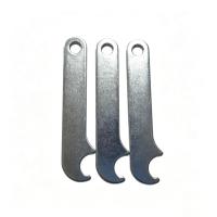 China Customized stamped  zinc plated steel wrench for sale