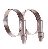 China Stainless steel Worm Drive Hose Clamp Adjustable Pipe Clamp for sale