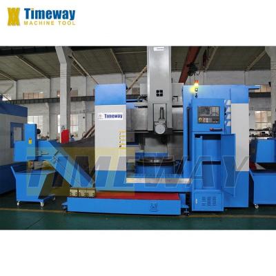 China 2000kg Loading Capacity CNC Vertical Lathe with X/Z-axis Feed Speed and Big Boring Hole for sale
