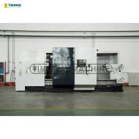 China 6000kg Loading Capacity Yantai Flat Bed Metal CNC Lathe with Horizontal Control System for sale