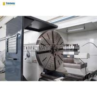 China 6000kg Loading Capacity Yantai Flat Bed Metal CNC Lathe with Horizontal Control System for sale