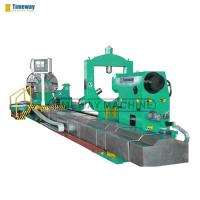 China 7000mm Max. Turned Length 40Ton Load CNC Heavy Duty Horizontal Roller Turning Lathe Machine for sale