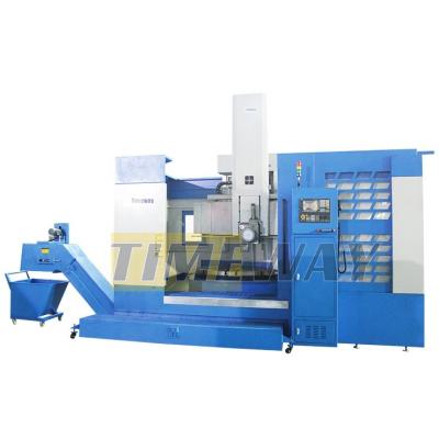 China Rectangular Rails CNC Vertical Lathe Machine with 2 Axes and After-sales Guarantee for sale