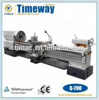 China 16-380rpm Spindle Speed Manual Horizontal Tube Threading Lathe for Oil Field 130-270mm for sale
