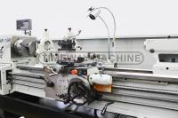 China Horizontal Flat Bed Lathe Machine Tool with 500mm Swing and MT5 Tailstock Quill Taper for sale