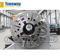 China Medium Duty 4-jaw Electric Pipe Threading Lathe Q-330 for Metal Bed width 755 mm for sale