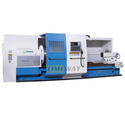 China 1640mm Swing Flat Bed CNC Lathe Machine with 9800KG Weight and Customer's Requirement for sale
