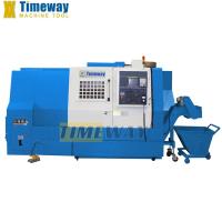 China Machinery Repair Shops Slant Lathe Machine with 62mm Spindle Bore and Hydraulic Tailstock for sale