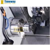 China Machinery Repair Shops Slant Lathe Machine with 62mm Spindle Bore and Hydraulic Tailstock for sale