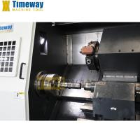 China Machinery Repair Shops Slant Lathe Machine with 62mm Spindle Bore and Hydraulic Tailstock for sale