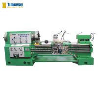 China 220mm Bed Width Oil Country Big Bore Lathe for Metal Q-225 Pipe Thread Horizontal Lathe for sale