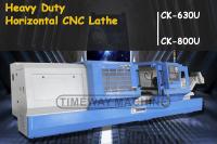 China Medium Duty CNC Lathe CK-800U Timeway Precision Metal Turning with 6-Station Tool Post for sale