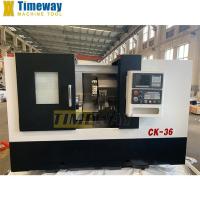 China Single Spindle 12 Tool Post Stations Slat Bed CNC Lathe CK-36 for End Parts Manufacturing for sale