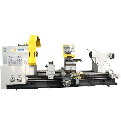 China 1100mm Bed Width Heavy Duty Manual Lathe Machine for Steel Sturdy Construction for sale