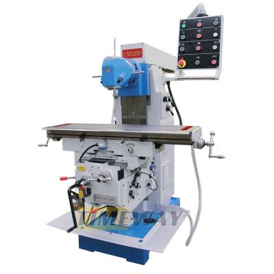 China Universal Knee Type Milling Machine with 300mm Table Travel and Manual Operation Mode for sale