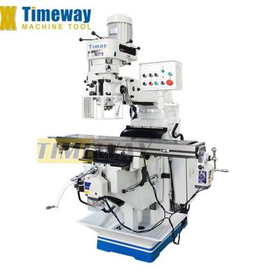 China Universal Turret Milling Machine with 66 N.m Cutting Torque and High Speed Feed Rate for sale