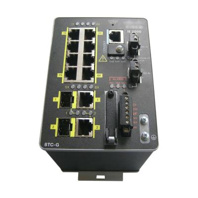 China IE-2000-8TC-G-B Enterprise Managed Switch - 8 Port 10/100 + 2 Gigabit Combo Industrial Network Switch for sale