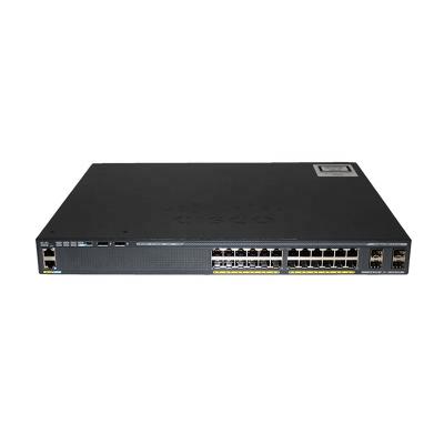 China Cisco WS-C2960X-24PD-L 24-Port Gigabit PoE+ Switch with 370W Power and 2x10G SFP+ Uplinks for sale