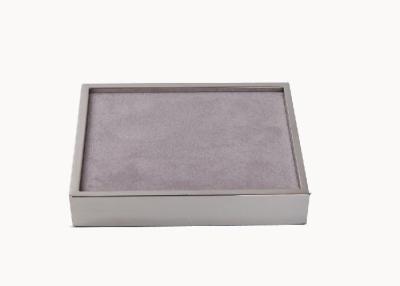 China Flannelette Covered Metal Watch Display Box For Fashion Boutiques Store for sale