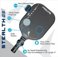 China Full Custom Oversized Black Pickleball Paddles PROLITE s Innovative Power and Performance for sale