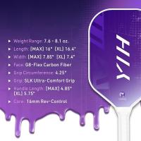 China YIH Sport Graphite XL Pickleball Paddle Professional Carbon Fiber 16mm Thickness for sale