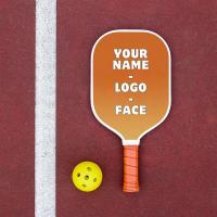 China Orange Fiberglass Surface Pickleball Paddle 16mm Orange Pickleball Paddle for sale